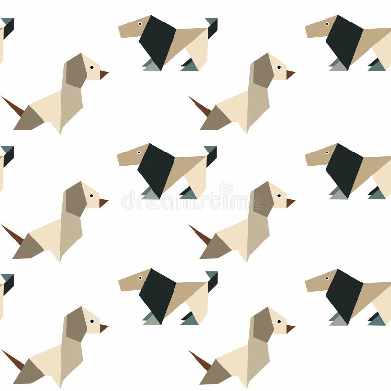 Origami Pattern stock vector. Illustration of texture - 264950755