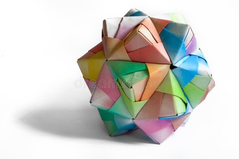 Origami polygon stock photo. Image of isolate, fold, paper - 39279090