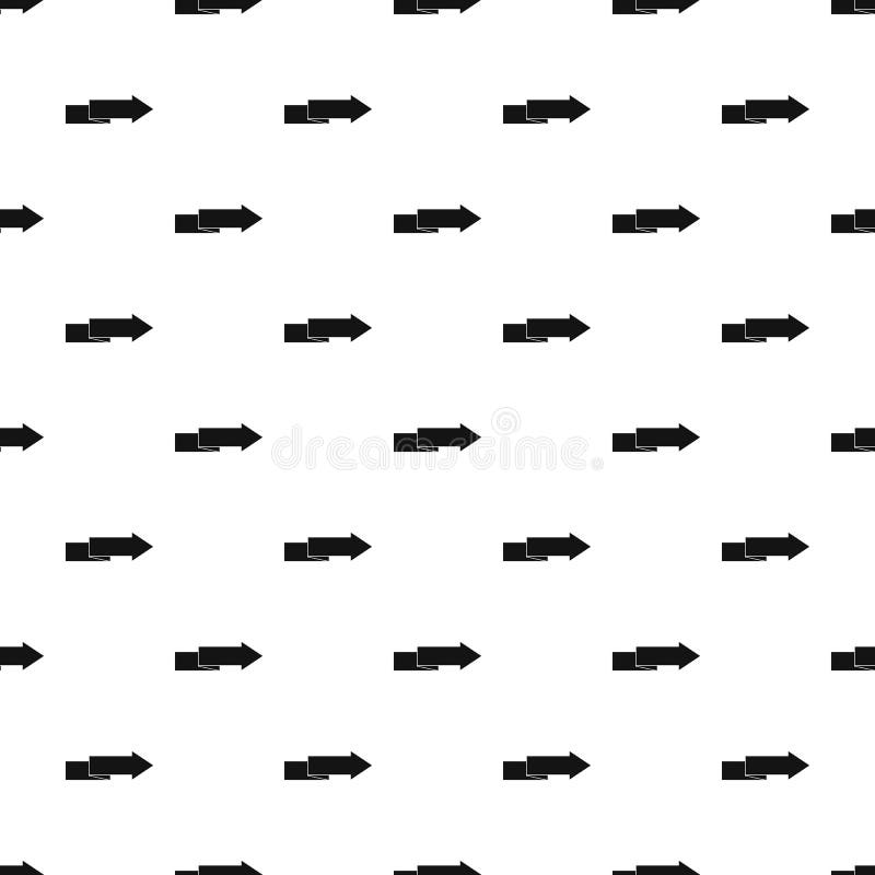 Origami Right Arrow Pattern, Simple Style Stock Vector - Illustration ...