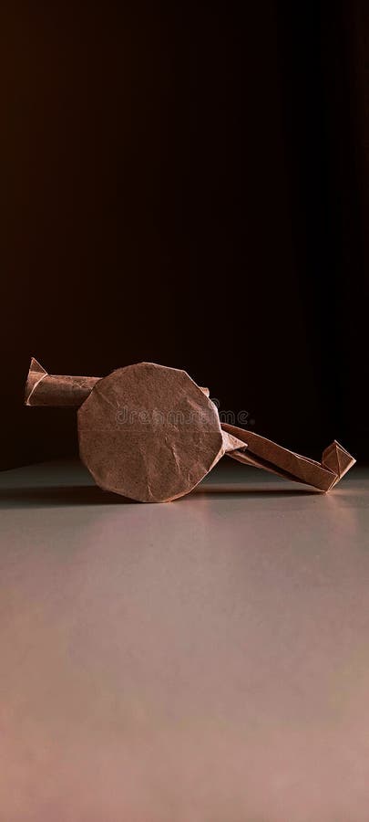 Origami Simple Canon stock image. Image of sculpture - 386710023
