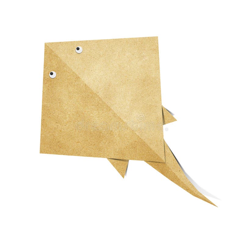 Origami Stingray Recycled Papercraft Stock Image - Image of creative ...
