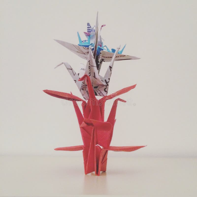 Origami tower gru stock photo. Image of original, origami - 125110434