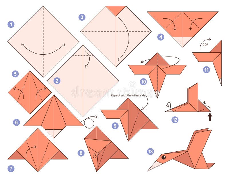 Origami Bird Instructions