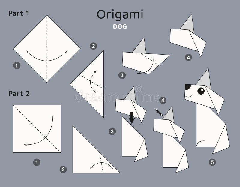 Origami Dog Instructions Origami Dogs Body