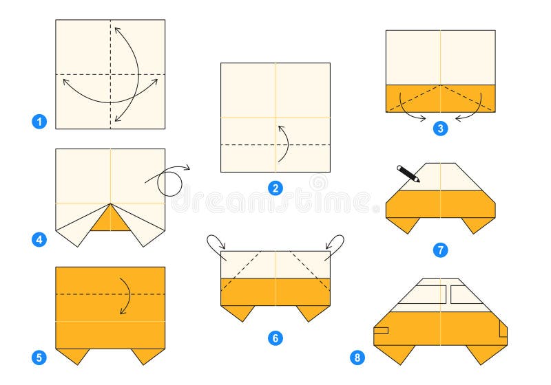 Origami Tutorial. Origami Scheme for Kids. Whale. Stock Vector ... Origami Tutorial. Origami Scheme for Kids. Whale. Stock Vector ...