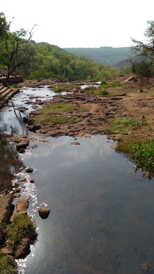 Origin of the Holy River Narmada at Amarkantak Stock Image - Image of ...