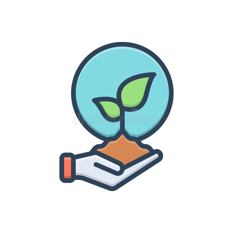 Color Illustration Icon for Origin, Genesis and Growing Stock Vector ...