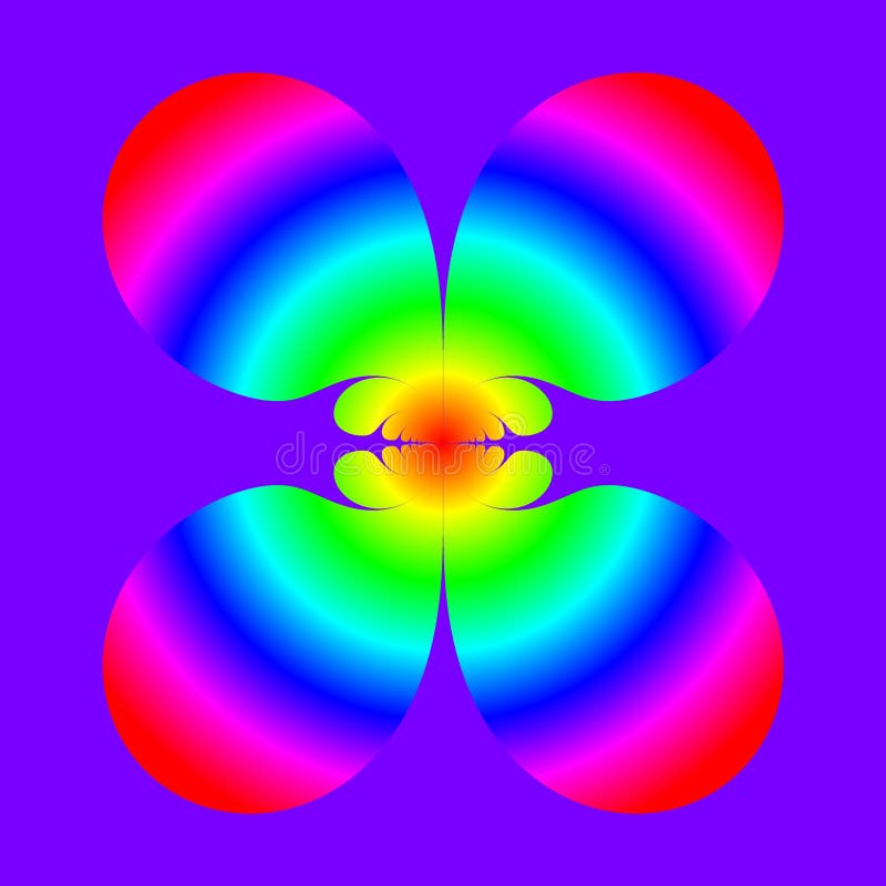 An Original Abstract Image Created Using Computer Graphics and Mathematics Stock Illustration ...