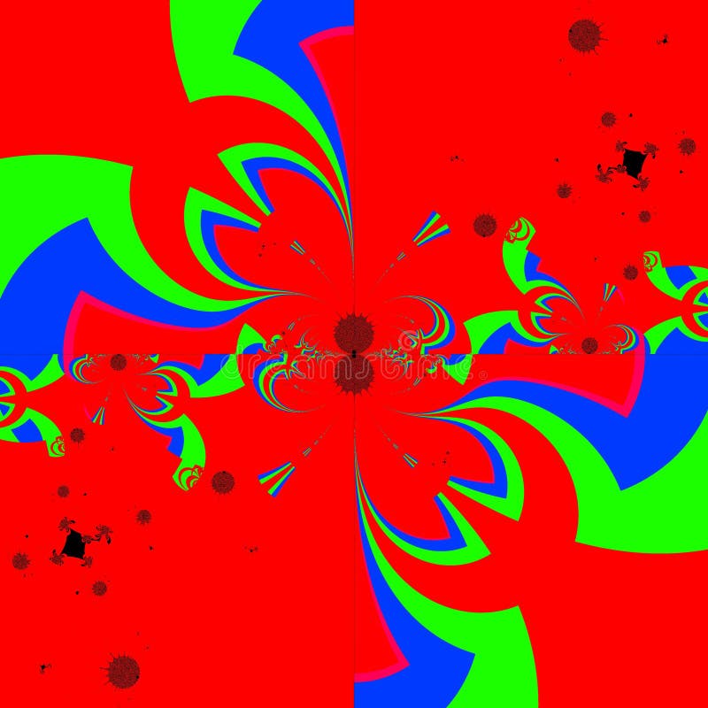 An Original Abstract Image Created Using Computer Graphics and Mathematics Stock Illustration ...