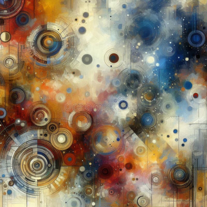 Original Abstract Painting by the Artist with AI Assistance Stock ...