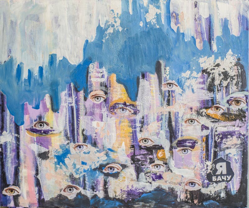 Canvas Collage 1 stock illustration. Illustration of notes - 11868402