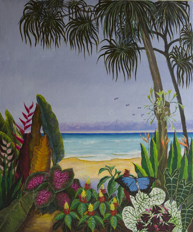 Tropical Seascape Paintings Sayulita Beach, Mexico – Ocean Art By