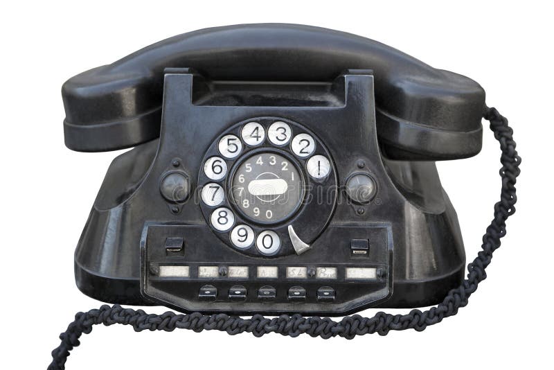 Original Ancient Telephone. Stock Image - Image of white, call: 61121815