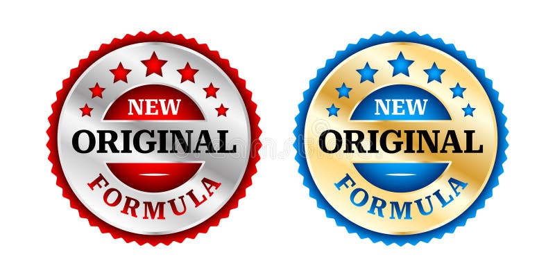 Original, Authentic, Traditional Formula, Recipe, Vector Icon Badge ...