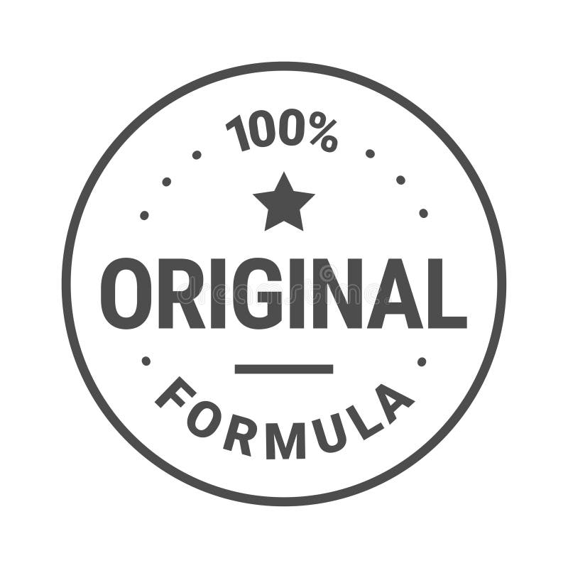 Original, Authentic, Traditional Formula, Recipe, Vector Icon Badge ...