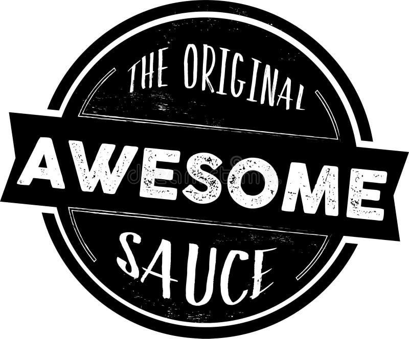 Original Awesome Sauce Stamp Stock Illustrations – 1 Original Awesome ...