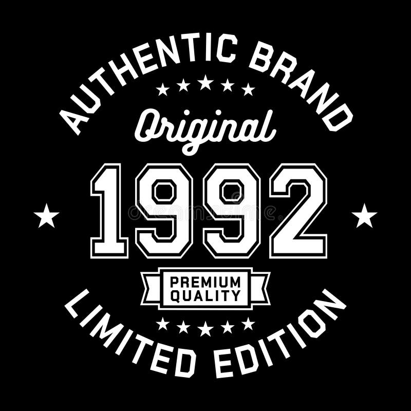 1992 Authentic Brand. Apparel Fashion Design. Graphic Design for T ...
