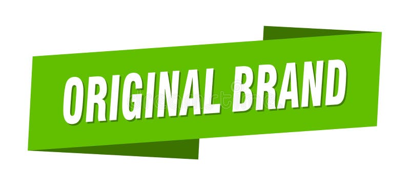 Original Brand Banner Template. Original Brand Ribbon Label Stock ...