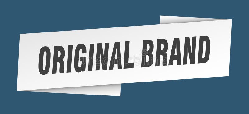 Original Brand Banner Template. Original Brand Ribbon Label Stock ...