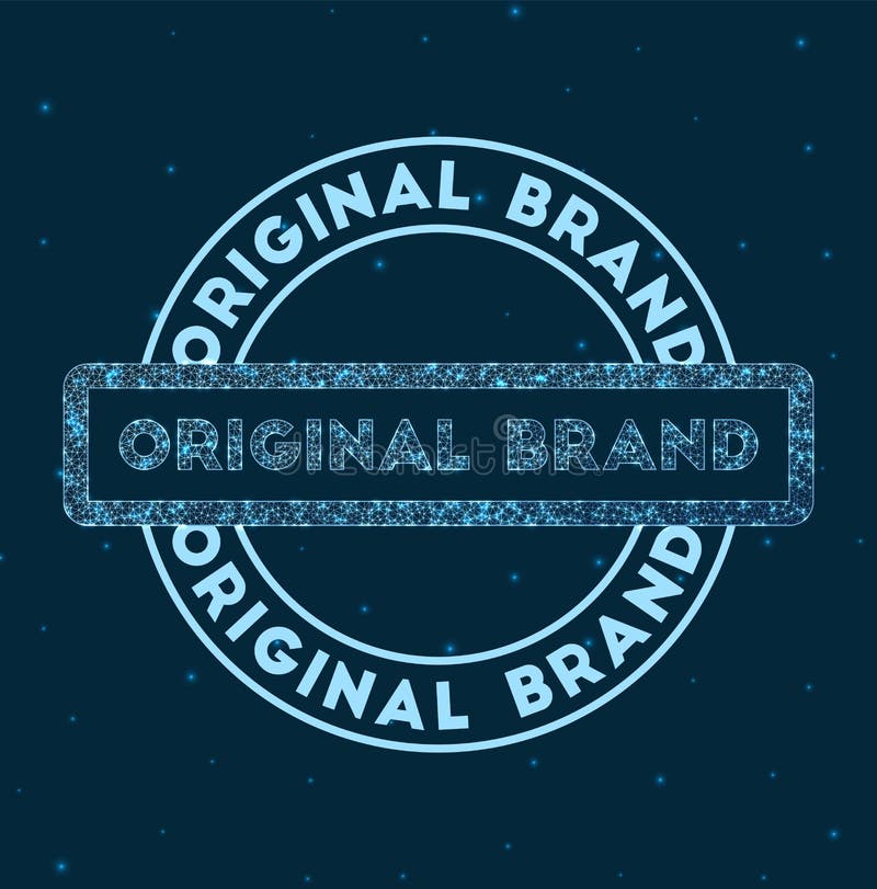 Original brand. stock vector. Illustration of glow, digital - 187612181