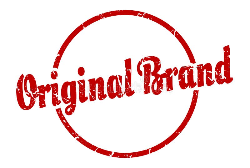 Original Brand Sign. Original Brand Round Vintage Stamp Stock Vector ...
