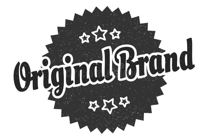 Original Brand Sign. Original Brand Vintage Retro Label Stock Vector ...