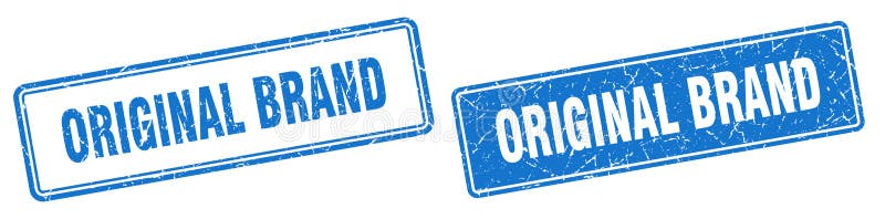 Original Brand Stamp Set. Original Brand Square Grunge Sign Stock ...
