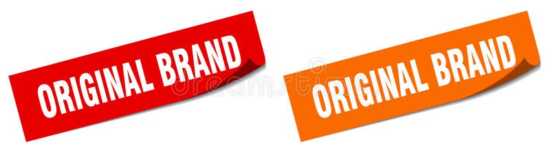 Original Brand Sticker. Original Brand Sign Set Stock Vector ...