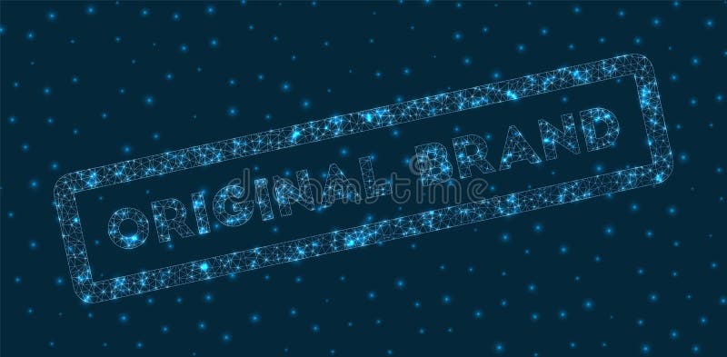 Original Brand Word in Digital Style. Stock Vector - Illustration of ...