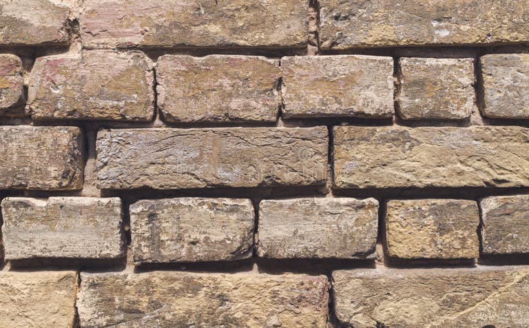Original Brick Masonry of Fired Clay Bricks Stock Photo - Image of ...