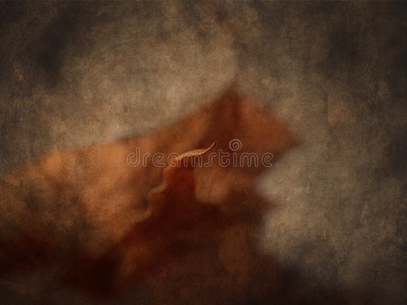 Original Brown Autumn Maple Leaf on an Interesting Background Stock ...