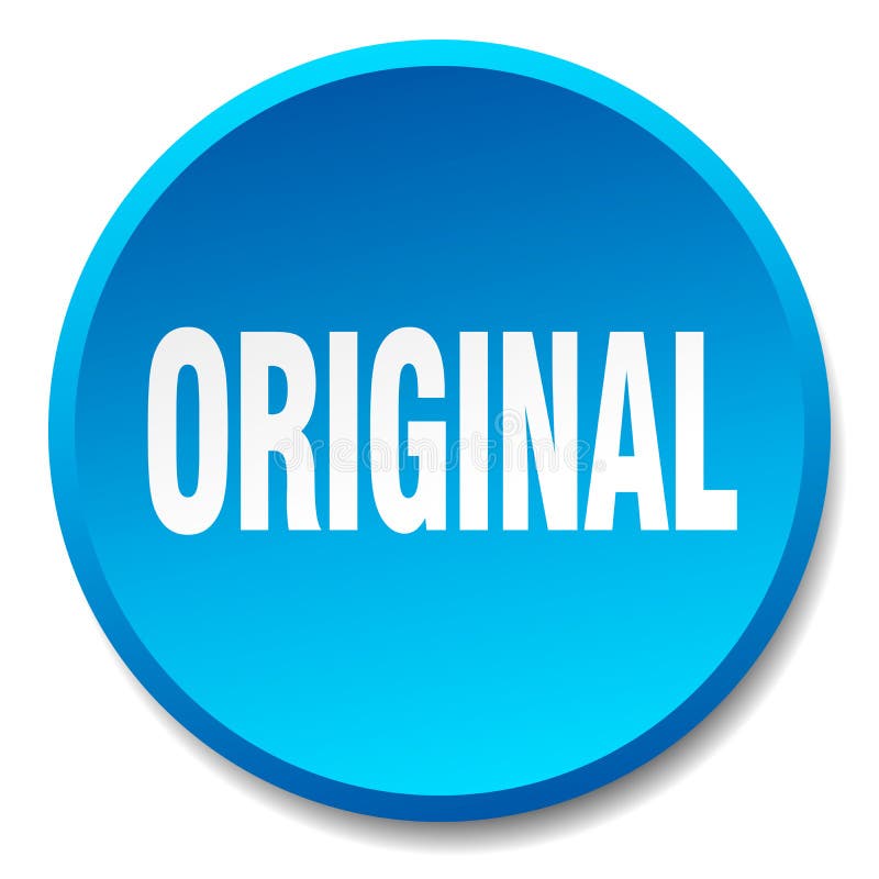 Original button stock vector. Illustration of threedimensional - 122704820