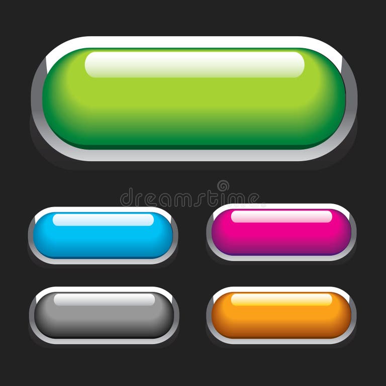 Original Buttons for Web Applications. Stock Vector - Illustration of ...