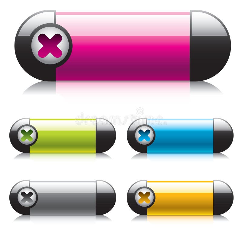 Original Buttons for Web Applications. Stock Vector - Illustration of ...