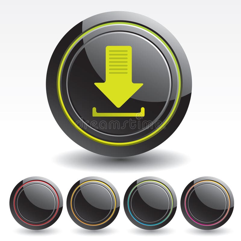 Original Buttons for Web Applications. Stock Vector - Illustration of ...