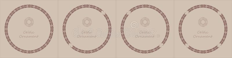 The Original Celtic Knots Borders Stock Vector - Illustration of card ...