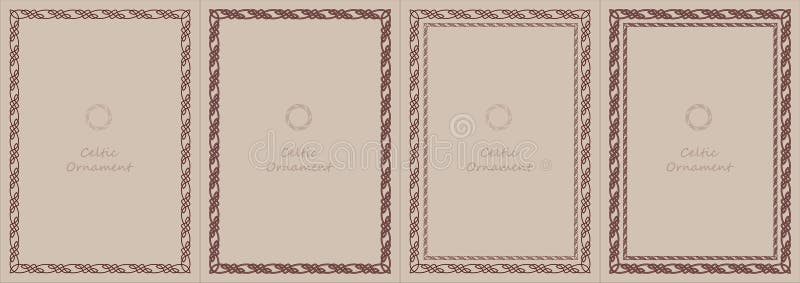 The Original Celtic Knots Borders Stock Vector - Illustration of ...