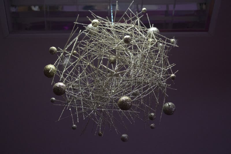 Original Chandelier. Interior Decoration. Spatial Figure Editorial ...