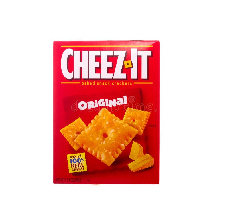Original Cheez-it Crackers editorial stock photo. Image of snack ...