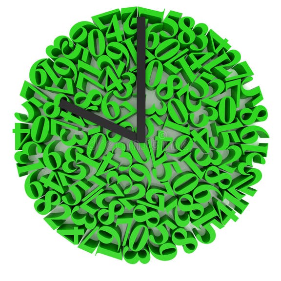 Original clock face stock illustration. Illustration of cipher - 24525911