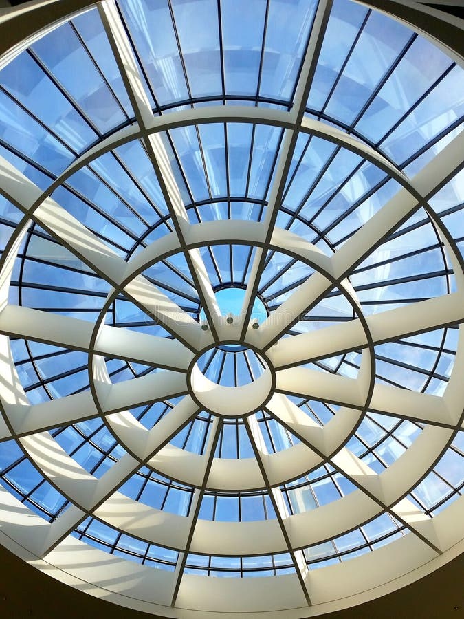 Original Construction of the Dome Skylight Feature in Form Double Wheel ...