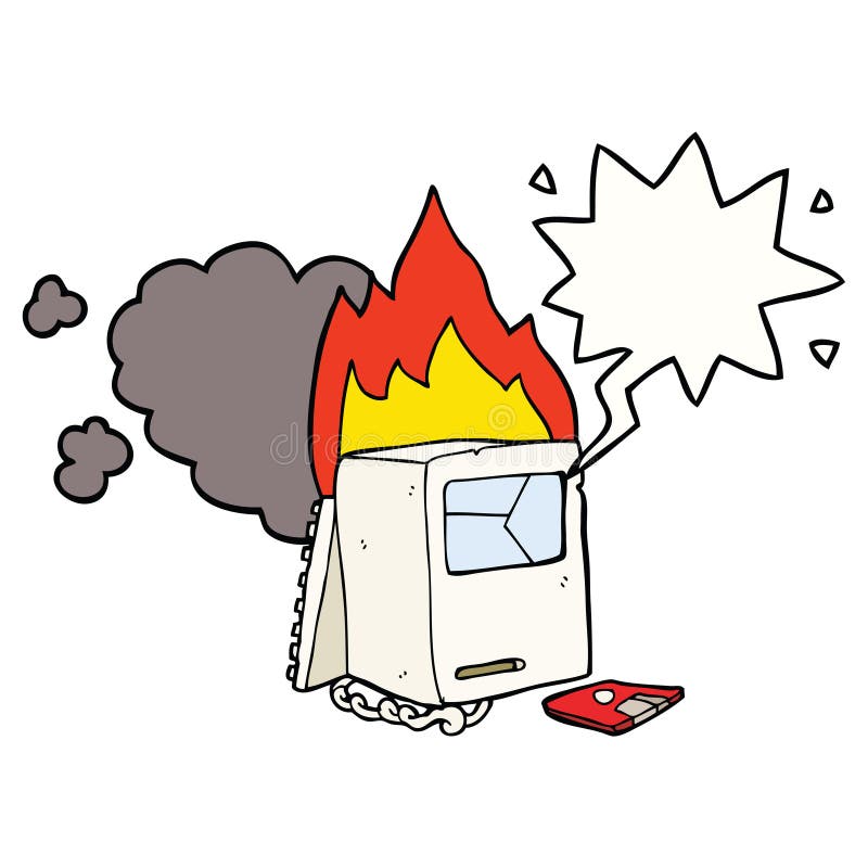 Smoking Computer Cartoon Stock Illustrations – 200 Smoking Computer ...