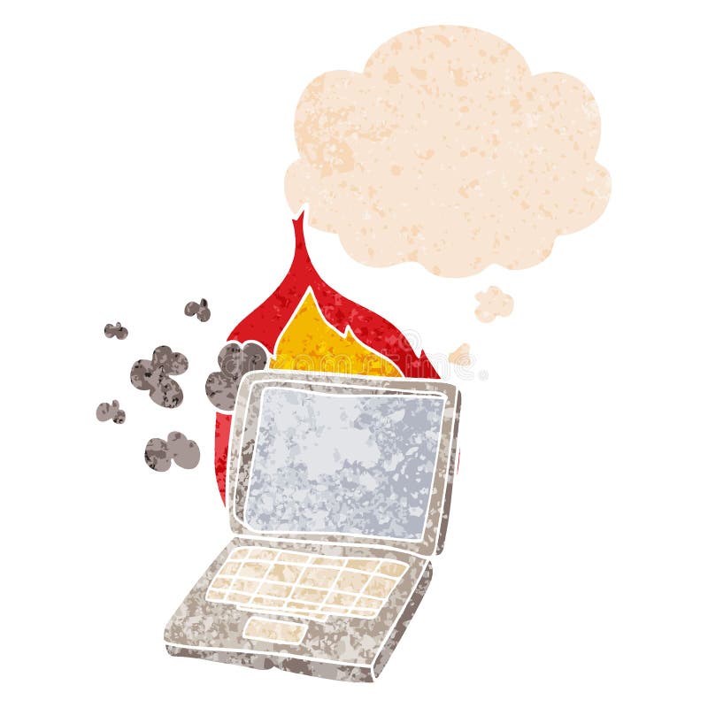 Smoking Computer Cartoon Stock Illustrations – 229 Smoking Computer ...