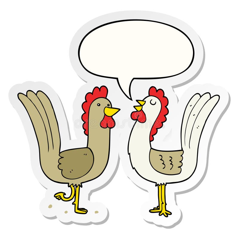 Chickens talking stock illustration. Illustration of talking - 10426103