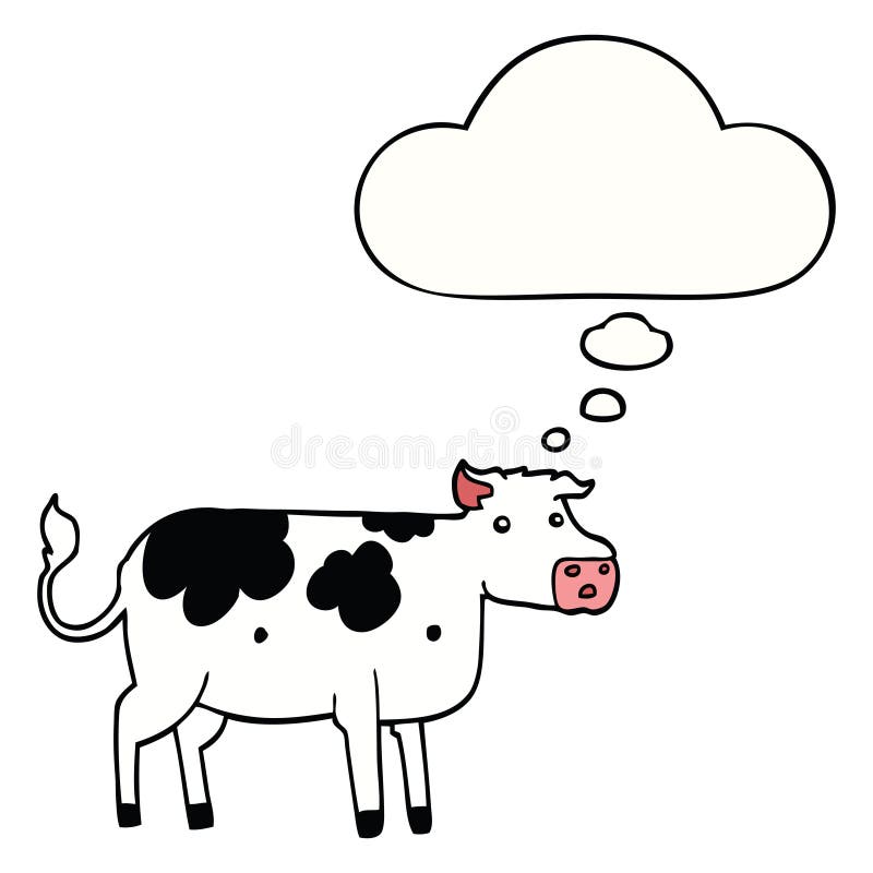 Cow Thinking Stock Illustrations – 255 Cow Thinking Stock Illustrations ...