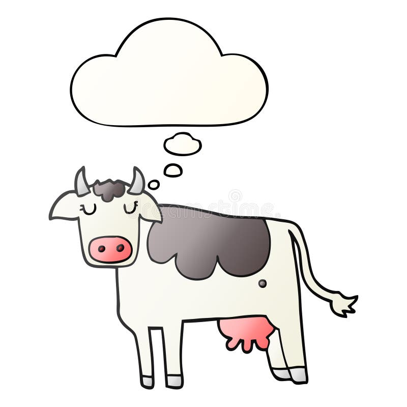 Cow Thinking Stock Illustrations – 260 Cow Thinking Stock Illustrations ...