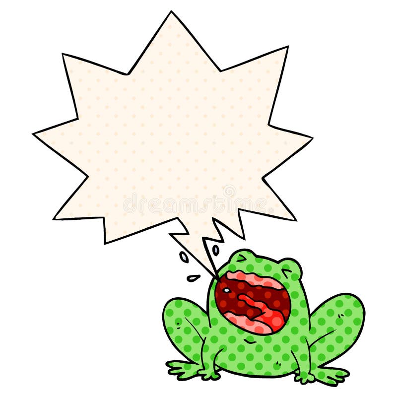 Cartoon Frog Speech Bubble Stock Illustrations – 484 Cartoon Frog ...