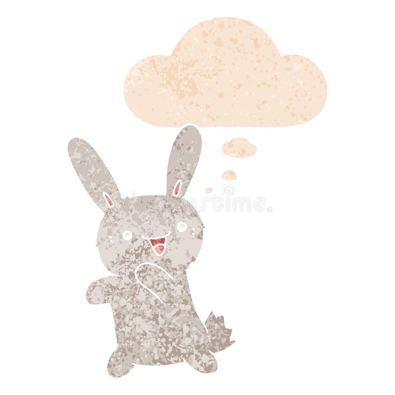 Happy Cartoon Rabbit Thinking Stock Illustrations – 150 Happy Cartoon ...