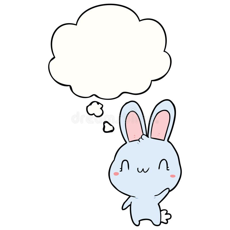 Happy Cartoon Rabbit Thinking Stock Illustrations – 150 Happy Cartoon ...