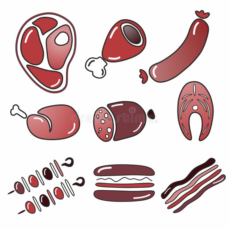 Meat Packing Icon Stock Illustrations – 644 Meat Packing Icon Stock ...